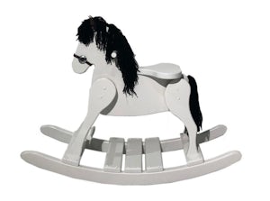 Amish-Made Wooden Rocking Horse