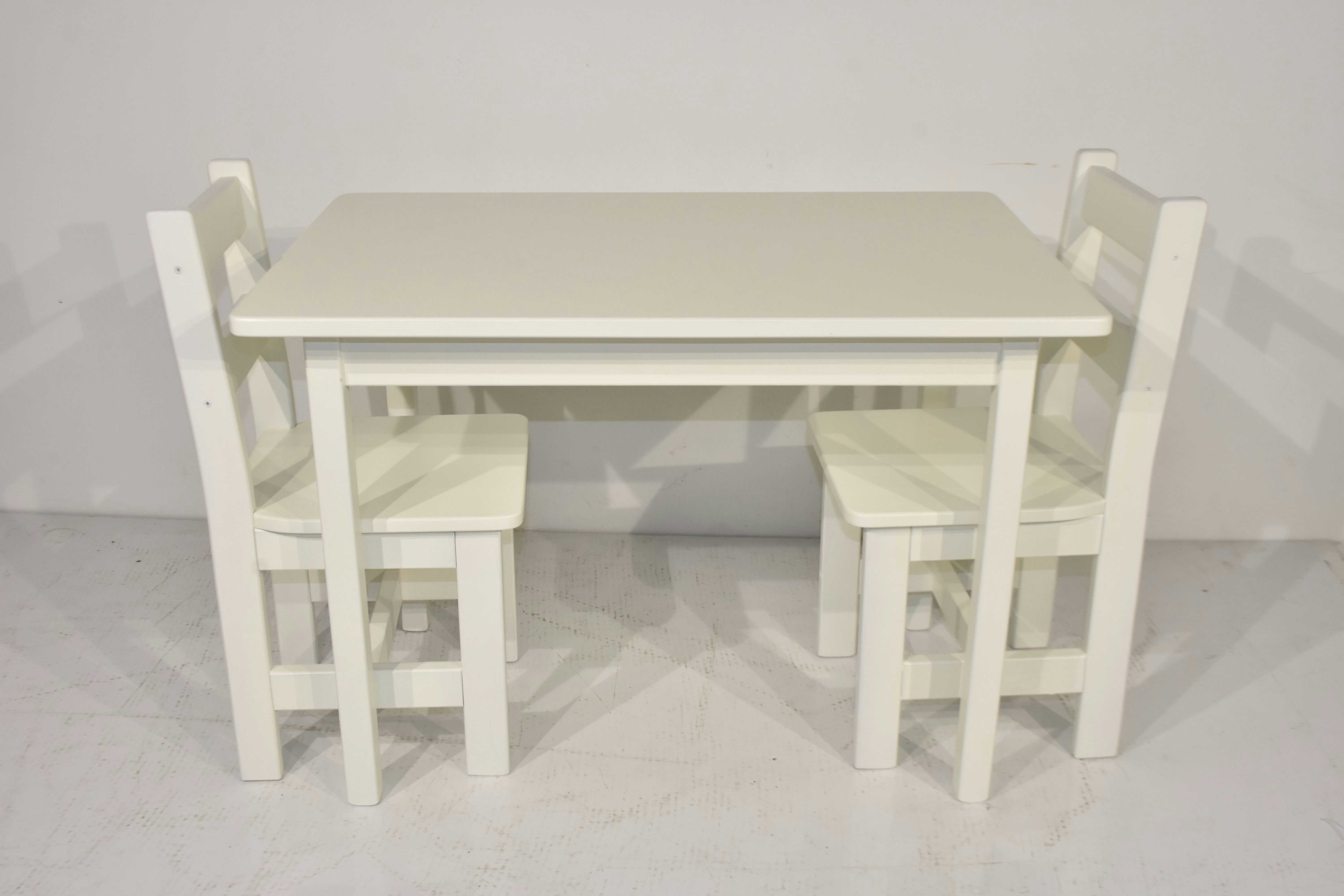 Solid Wood Kids Table Set In-Stock from DutchCrafters Amish Furniture