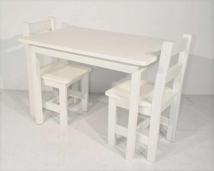 Solid Wood Kids Table Set In-Stock from DutchCrafters Amish Furniture