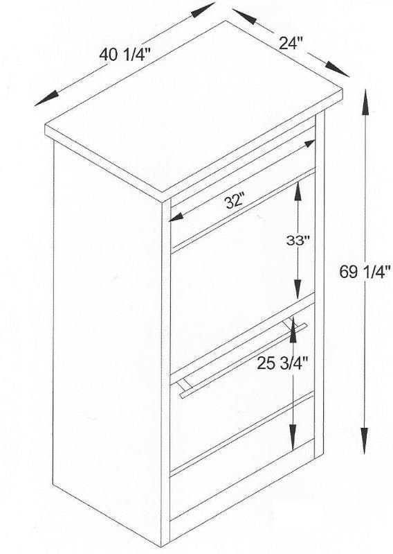 Amish Computer Cabinet Desk | Solid Wood Hideaway Office