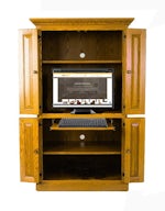 Amish Hardwood Armoire Desks by DutchCrafters Amish Furniture