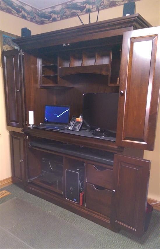Deluxe Desk Armoire from DutchCrafters Amish Furniture