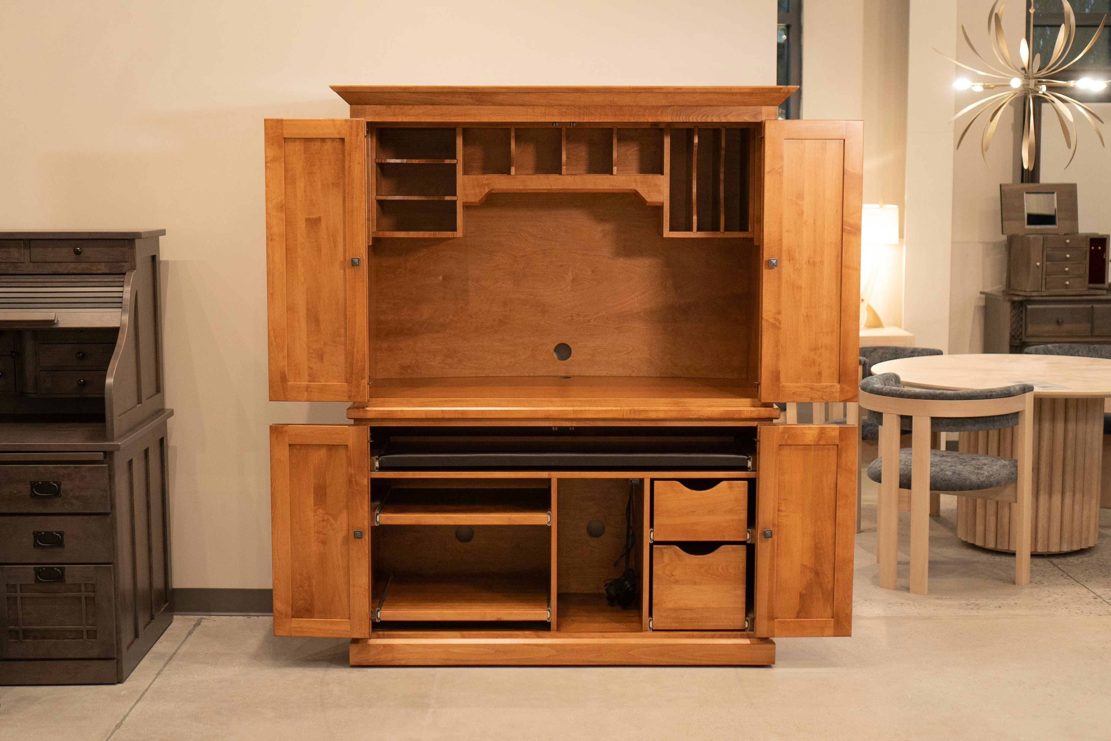 Deluxe Desk Armoire from DutchCrafters Amish Furniture