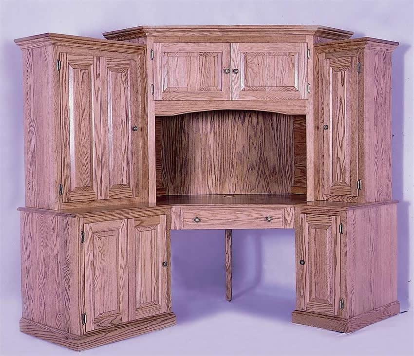 6 Piece Classic Corner Computer Center from DutchCrafters Amish