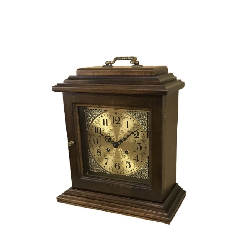 Hermle Movement Shelf Clock | Amish Made Solid Wood Wind-Up Clock