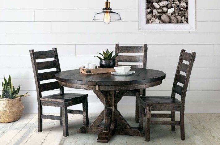 Solid Wood Marfa Single Pedestal Dining Table from DutchCrafters