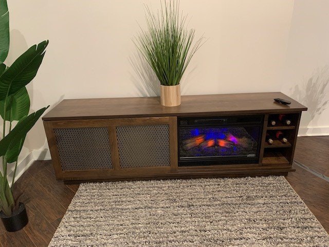 Solid Maple TV Console with Sliding Door | DutchCrafters