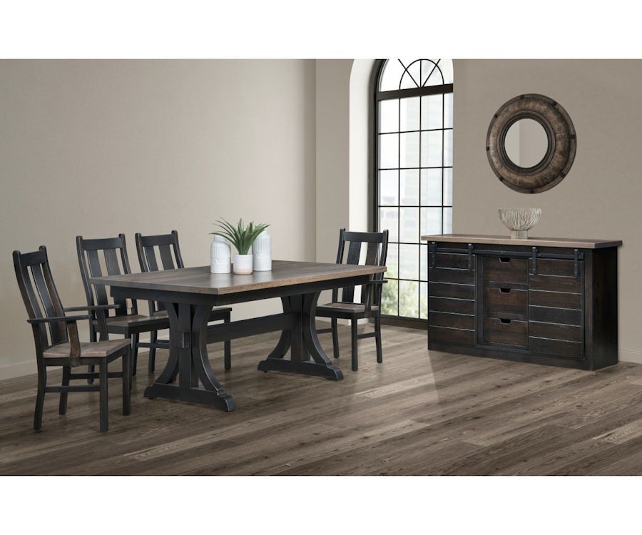 Hartland Reclaimed Barnwood Dining Set from DutchCrafters Amish