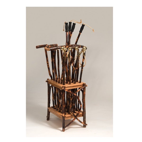 Hickory Cane Stand for Walking and Hiking | DutchCrafters