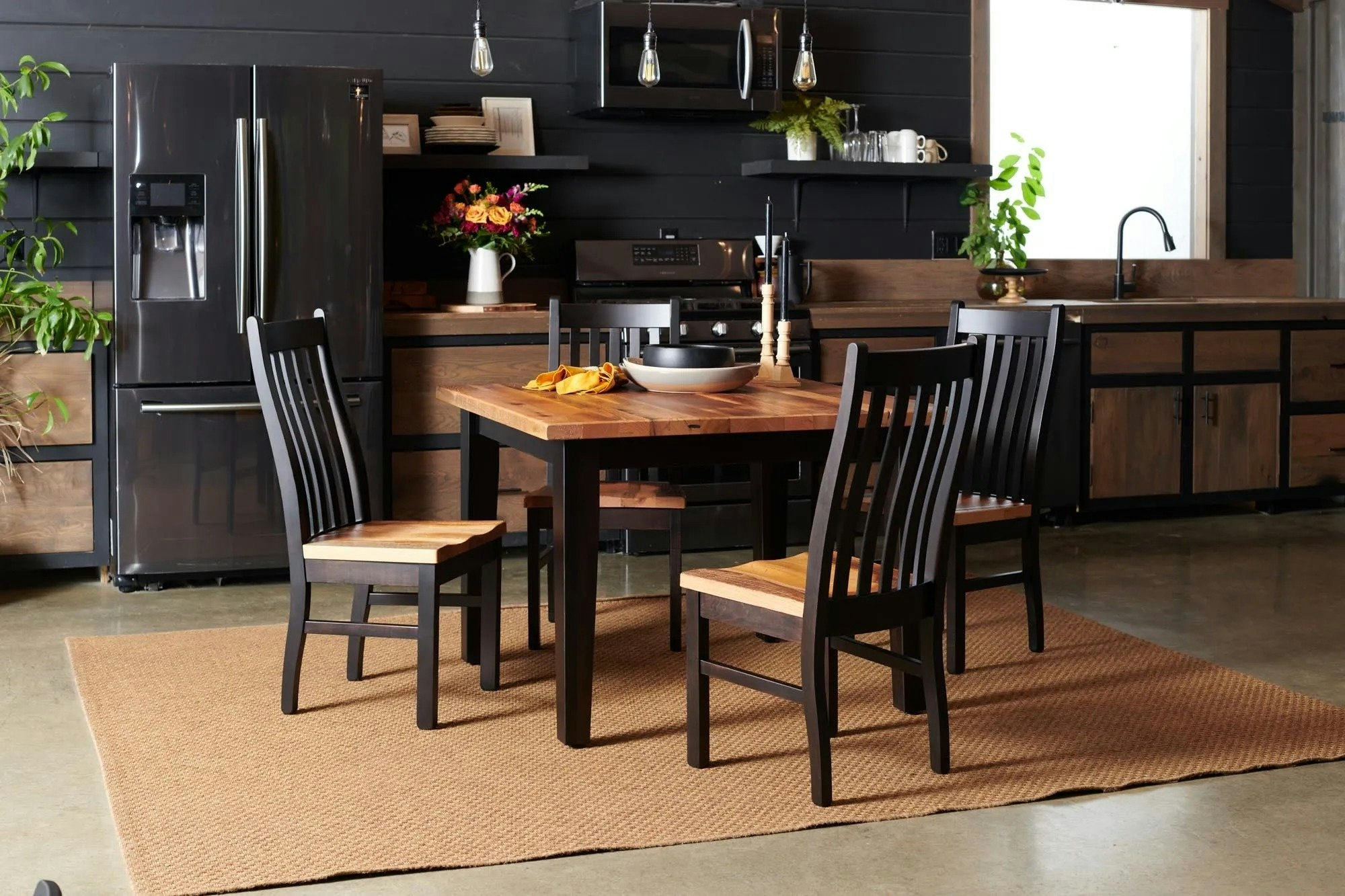 Stonehouse Reclaimed Barnwood Dining Set from DutchCrafters Amish