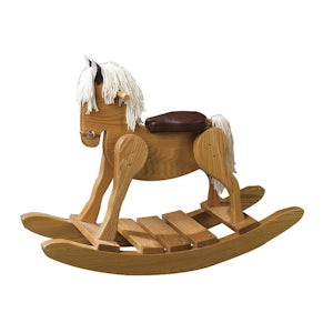 Amish-Made Wooden Rocking Horse