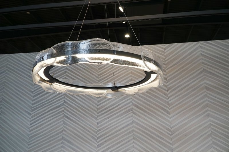 Unique Handmade 35" LED Ring Chandelier from DutchCrafters Amish