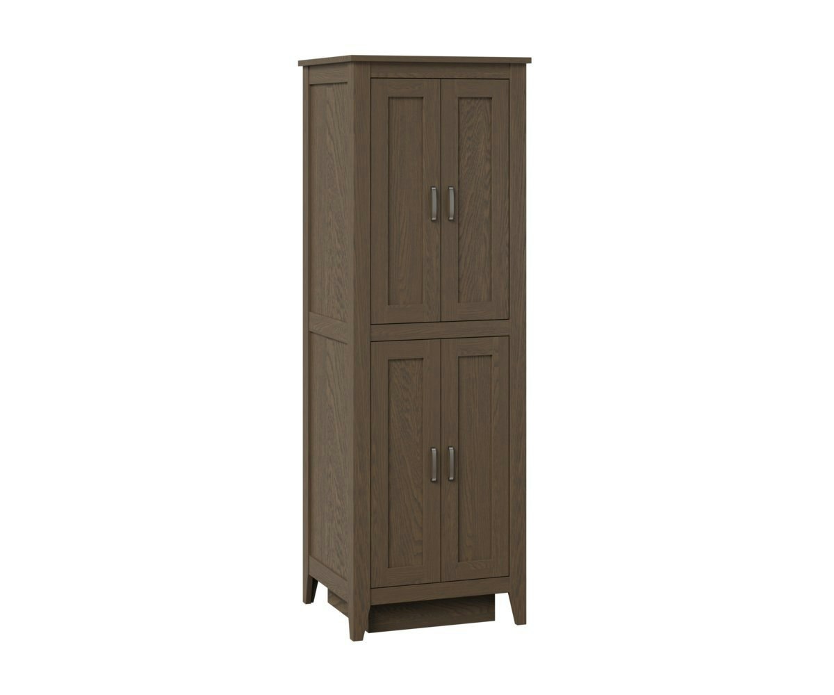 Freestanding Linen Storage Closet from DutchCrafters Amish Furniture