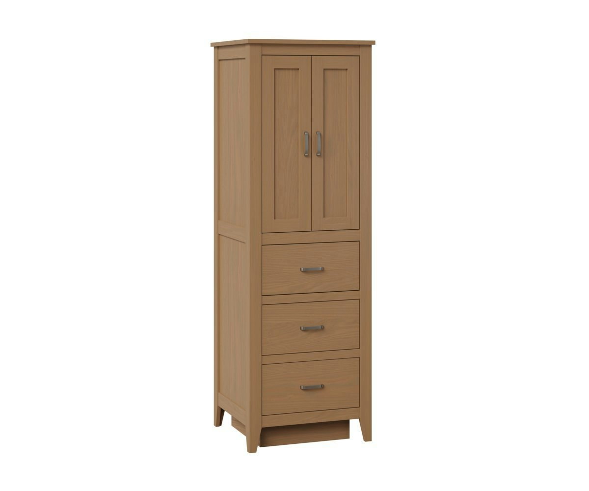 Freestanding Linen Storage Closet from DutchCrafters Amish Furniture