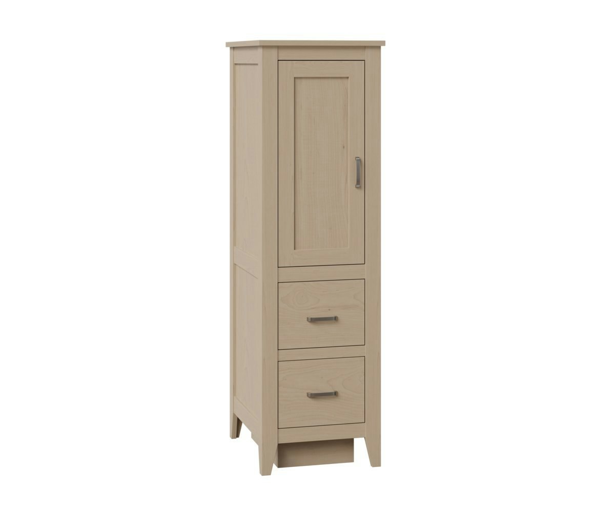 Freestanding Linen Storage Closet from DutchCrafters Amish Furniture