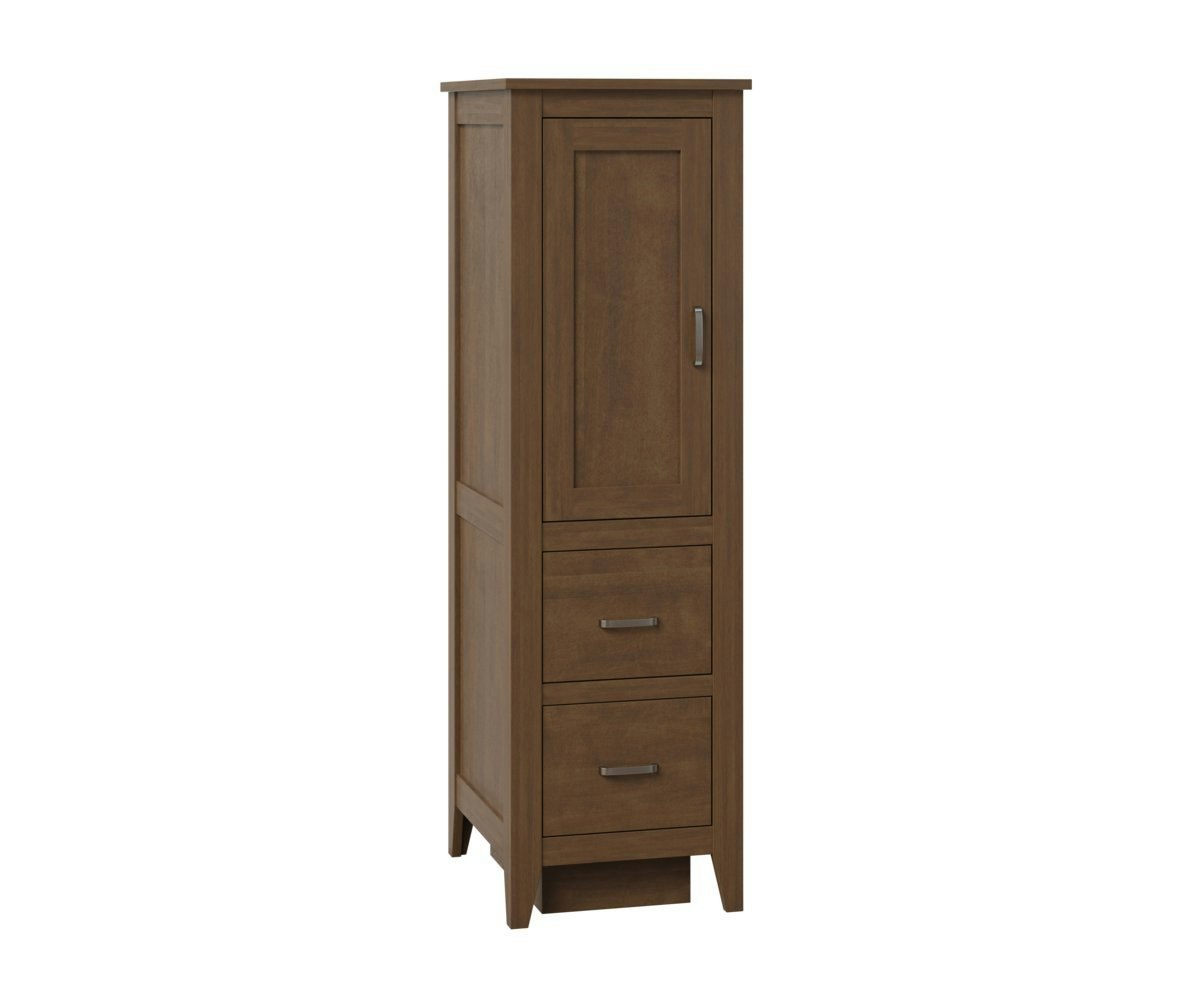 Freestanding Linen Storage Closet from DutchCrafters Amish Furniture
