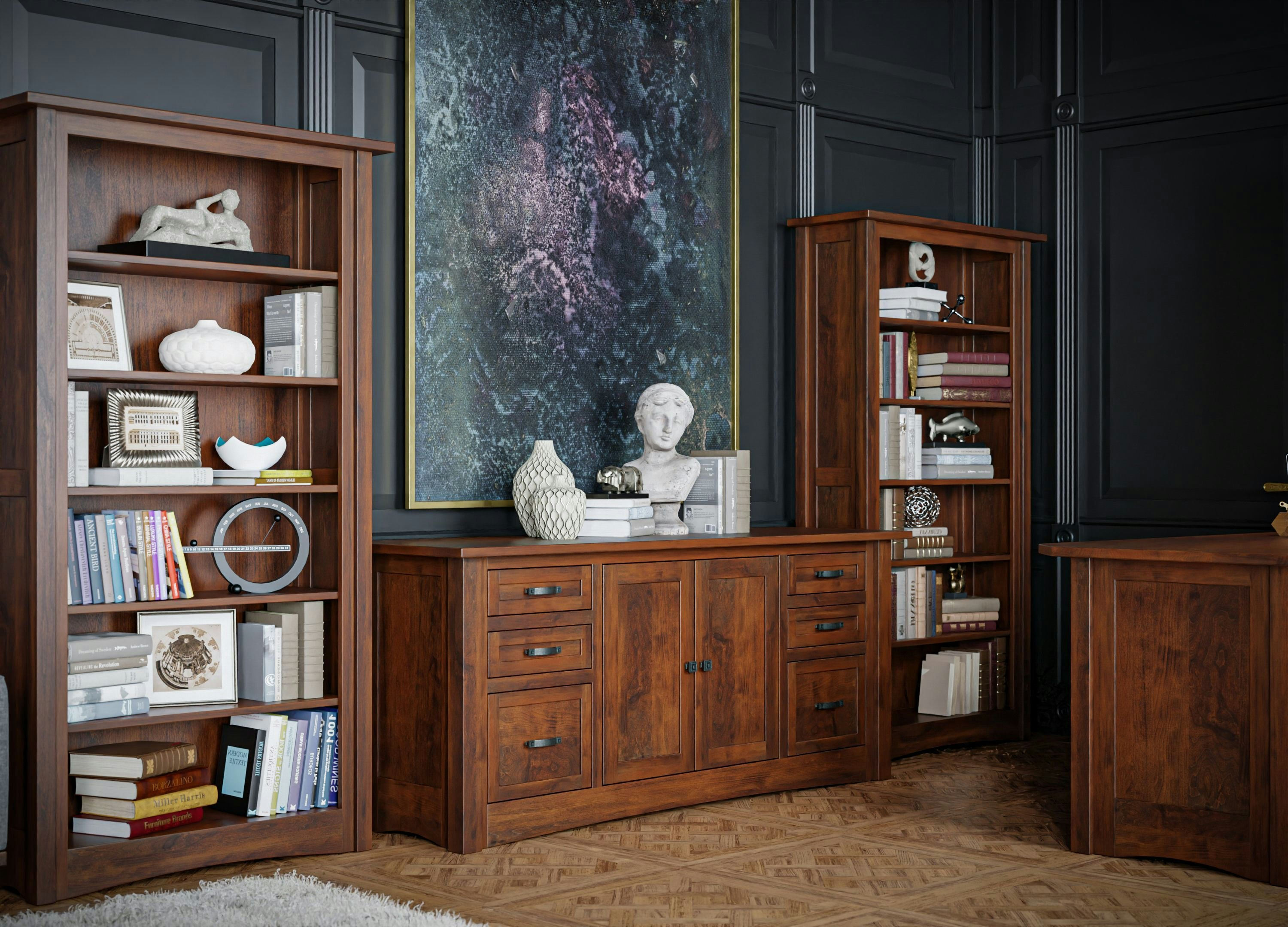 Timberleaf Bookcase from DutchCrafters Amish Furniture