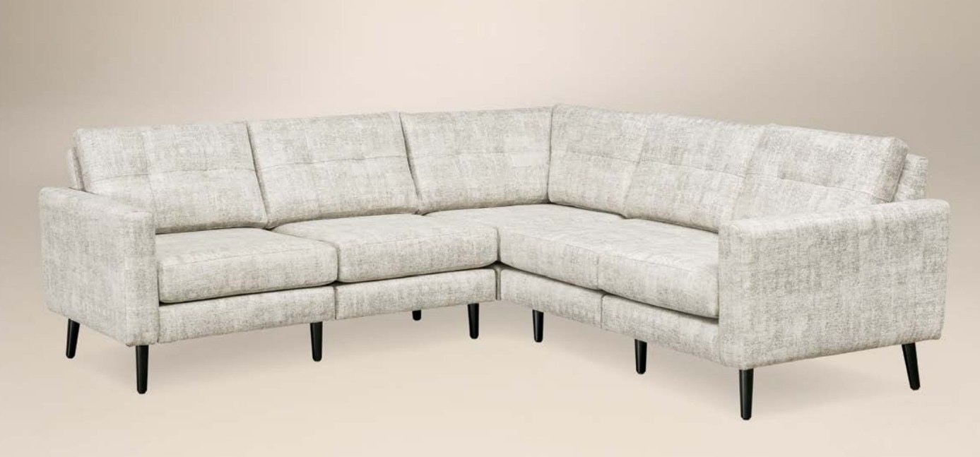 Minimal Modular Sectional Sofa with Tufted Cushions | American Made