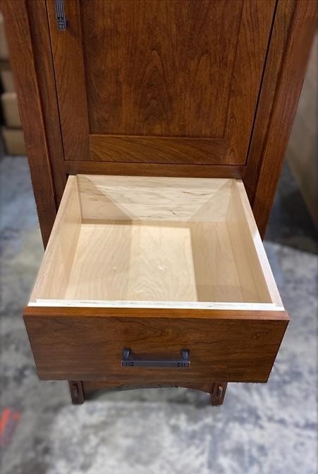 Linen Cabinet Narrow from DutchCrafters Amish Furniture