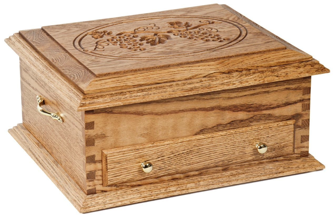 Solid Wood Personalized Silverware Chest from DutchCrafters Amish