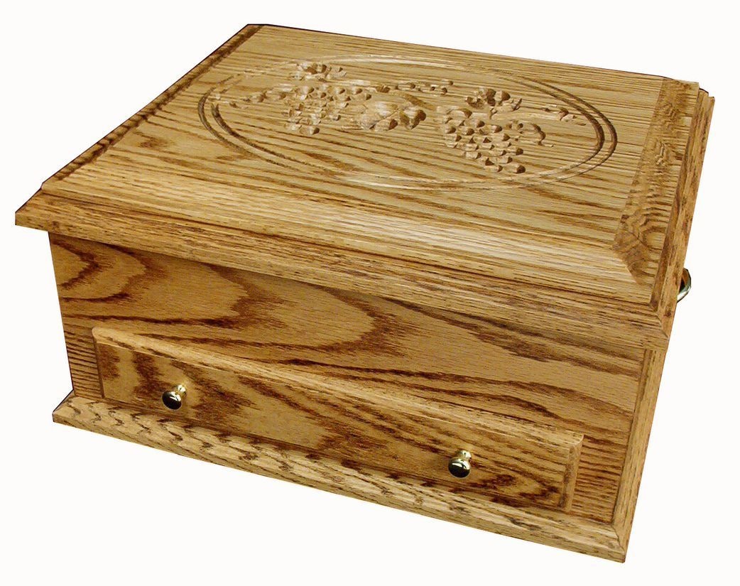 Solid Wood Personalized Silverware Chest from DutchCrafters Amish
