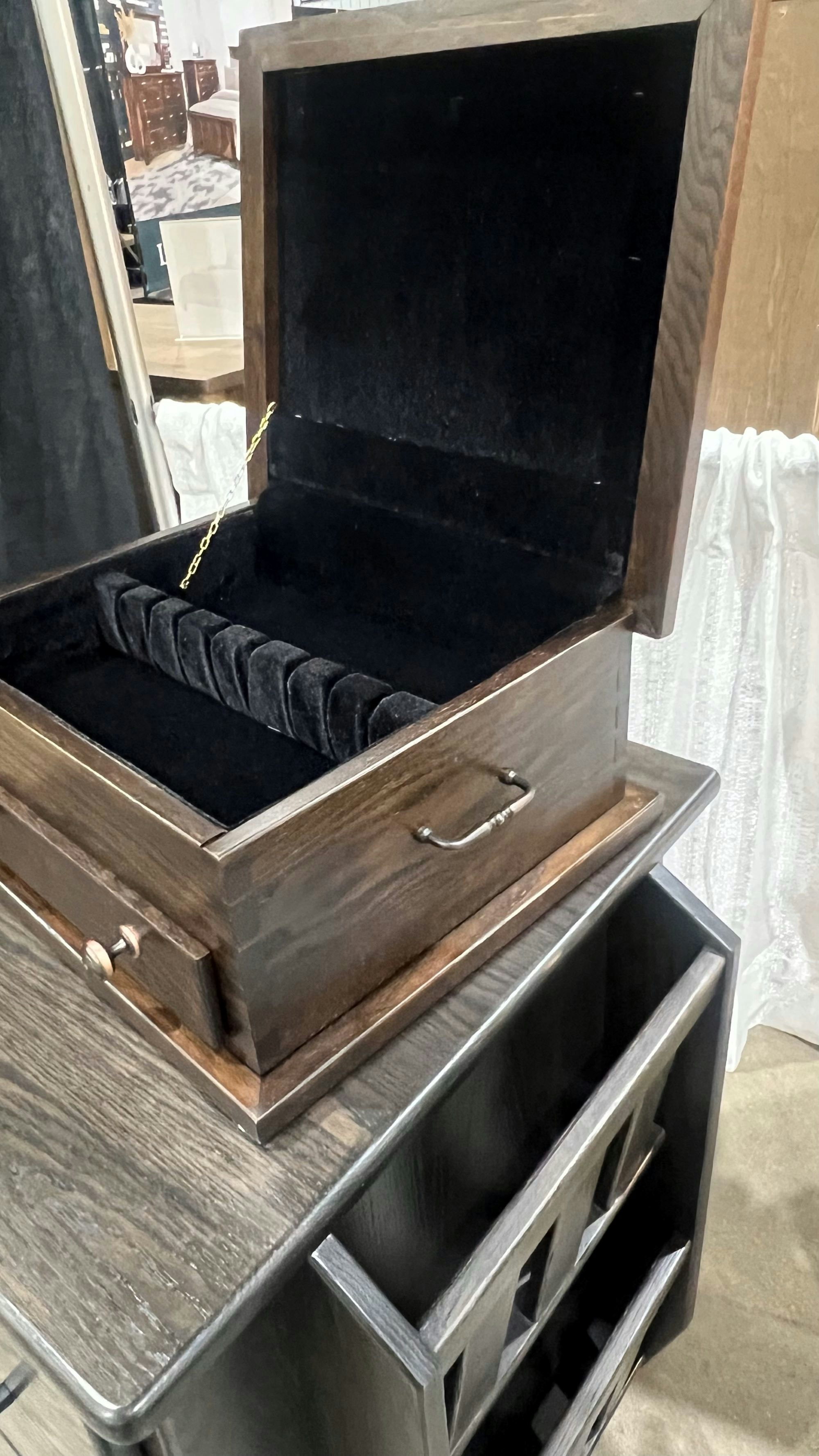 Solid Wood Personalized Silverware Chest from DutchCrafters Amish