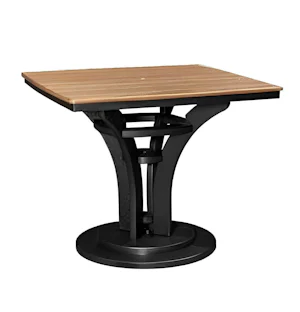 Amish Outdoor Wood and Poly Dining Tables from DutchCrafters Amish