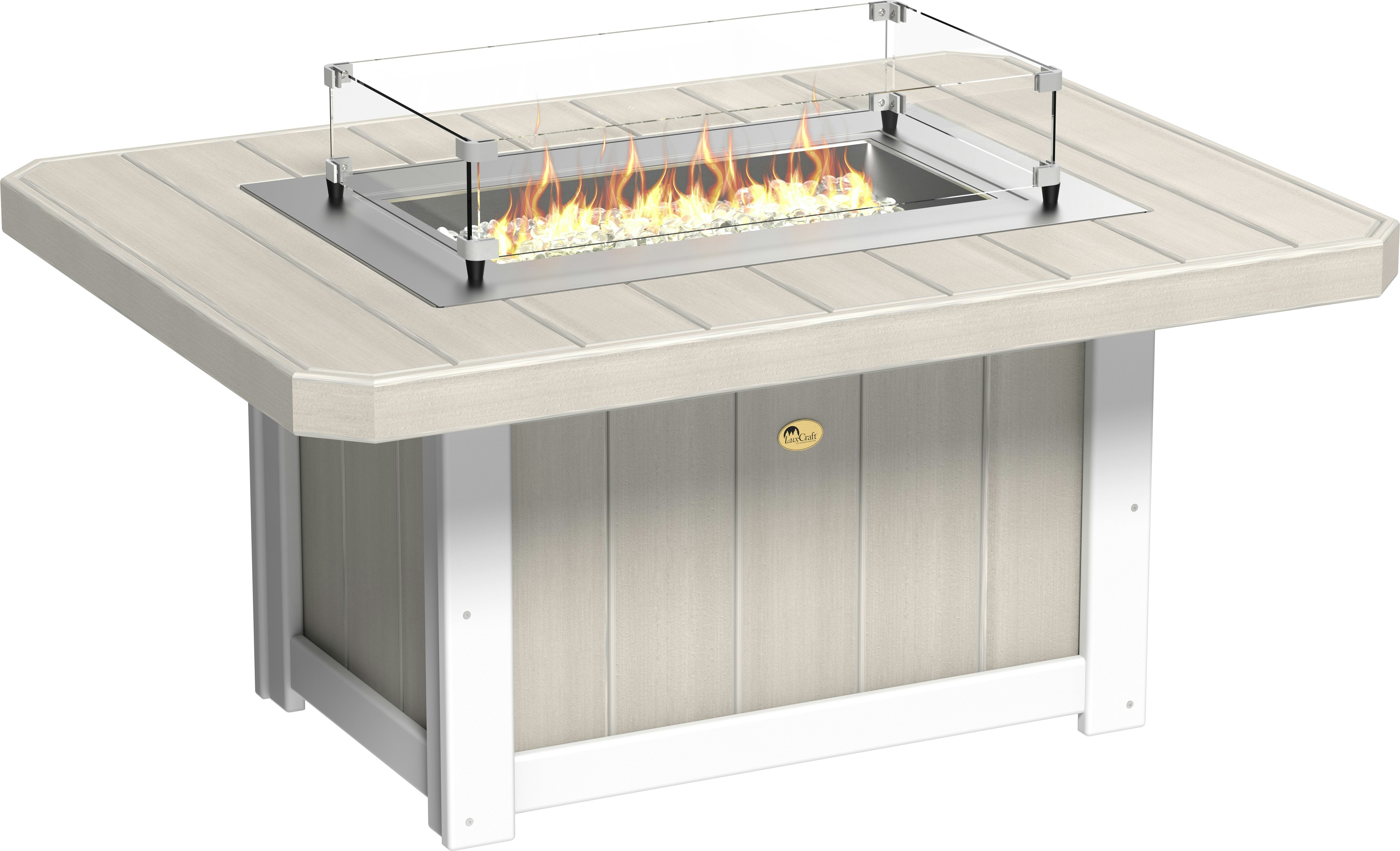 LuxCraft Lumin Fire Pit 51" Rectangular from DutchCrafters Amish