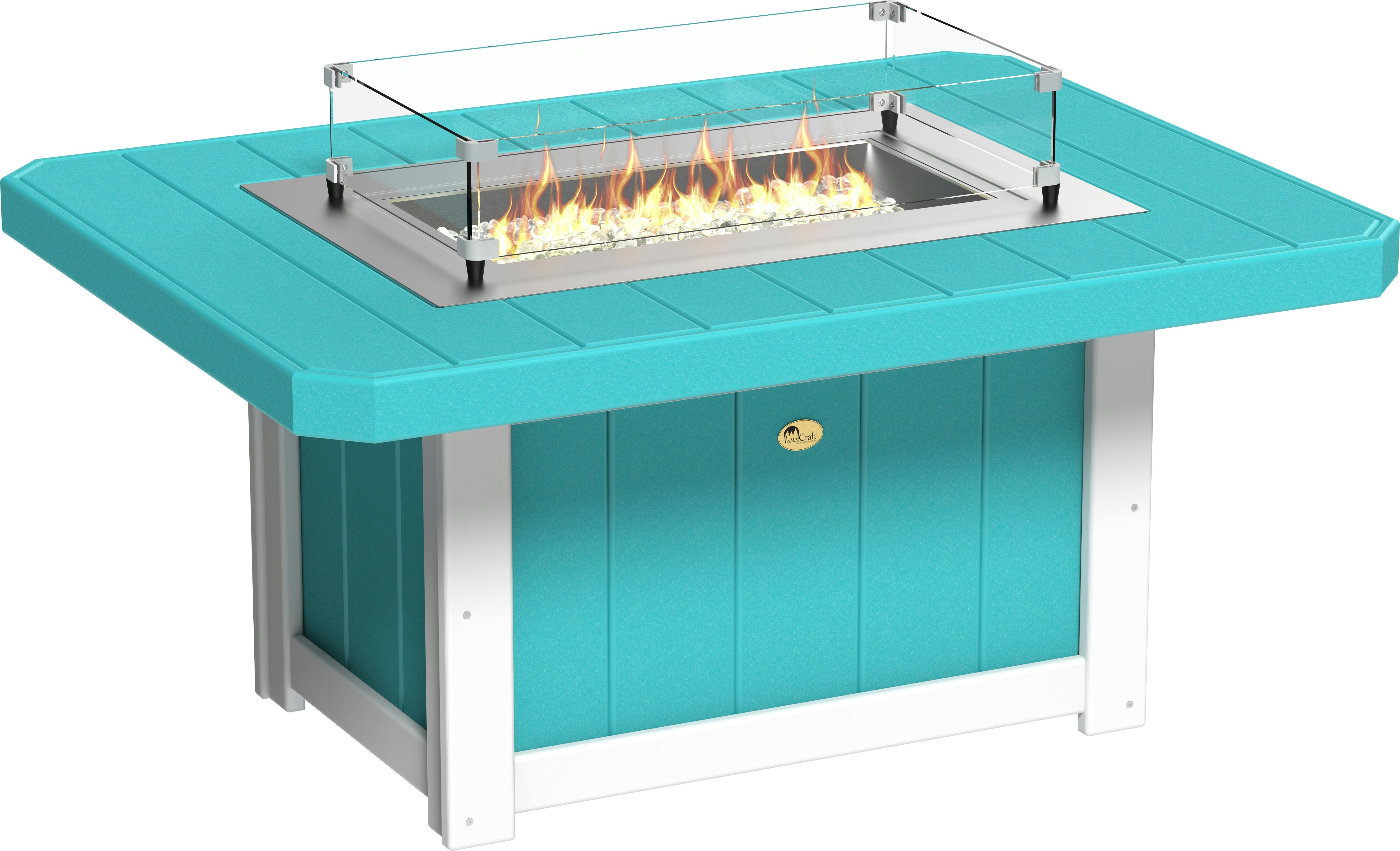 LuxCraft Lumin Fire Pit 51" Rectangular from DutchCrafters Amish