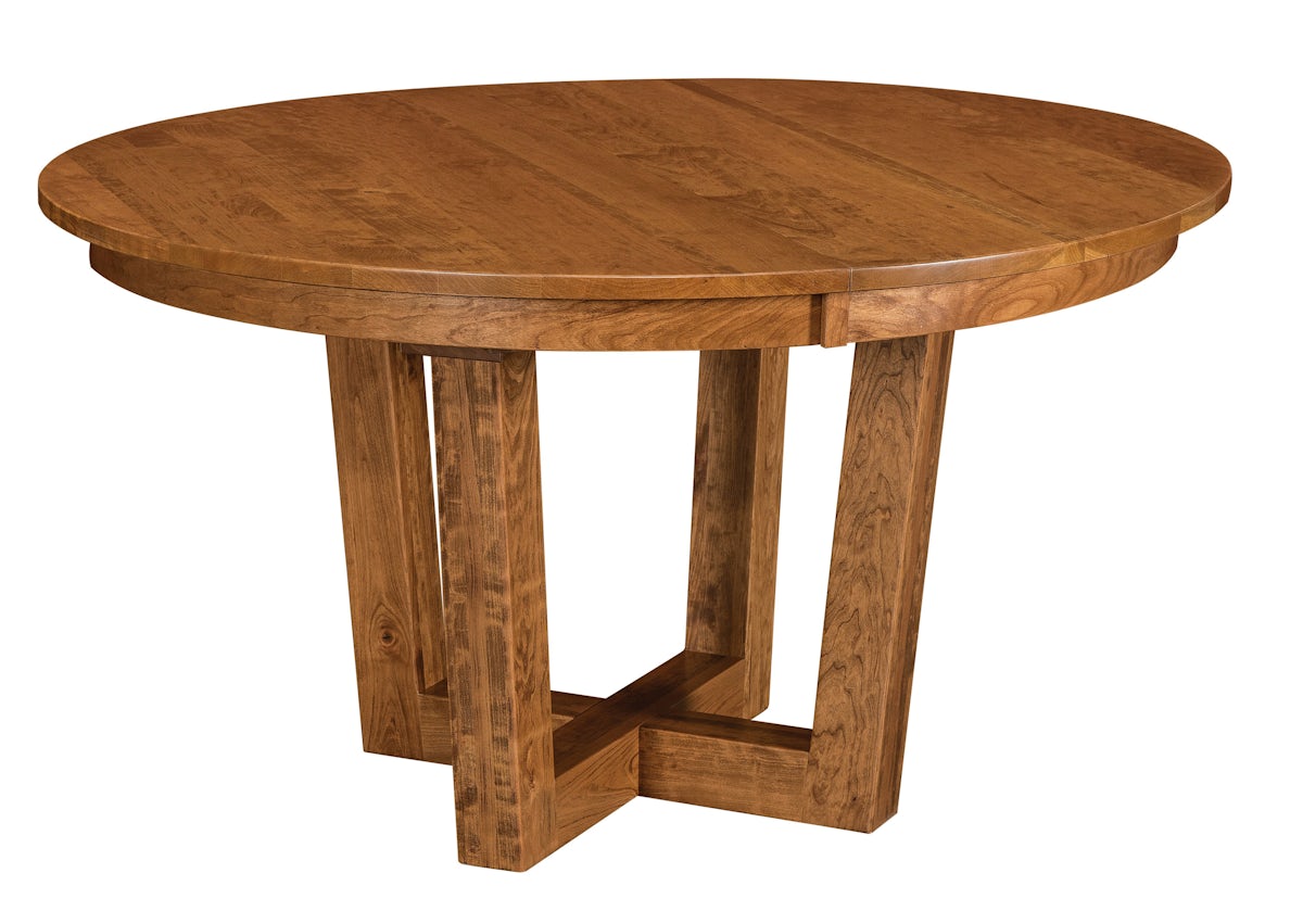 Modern Single Pedestal Dining Room Table from DutchCrafters Amish