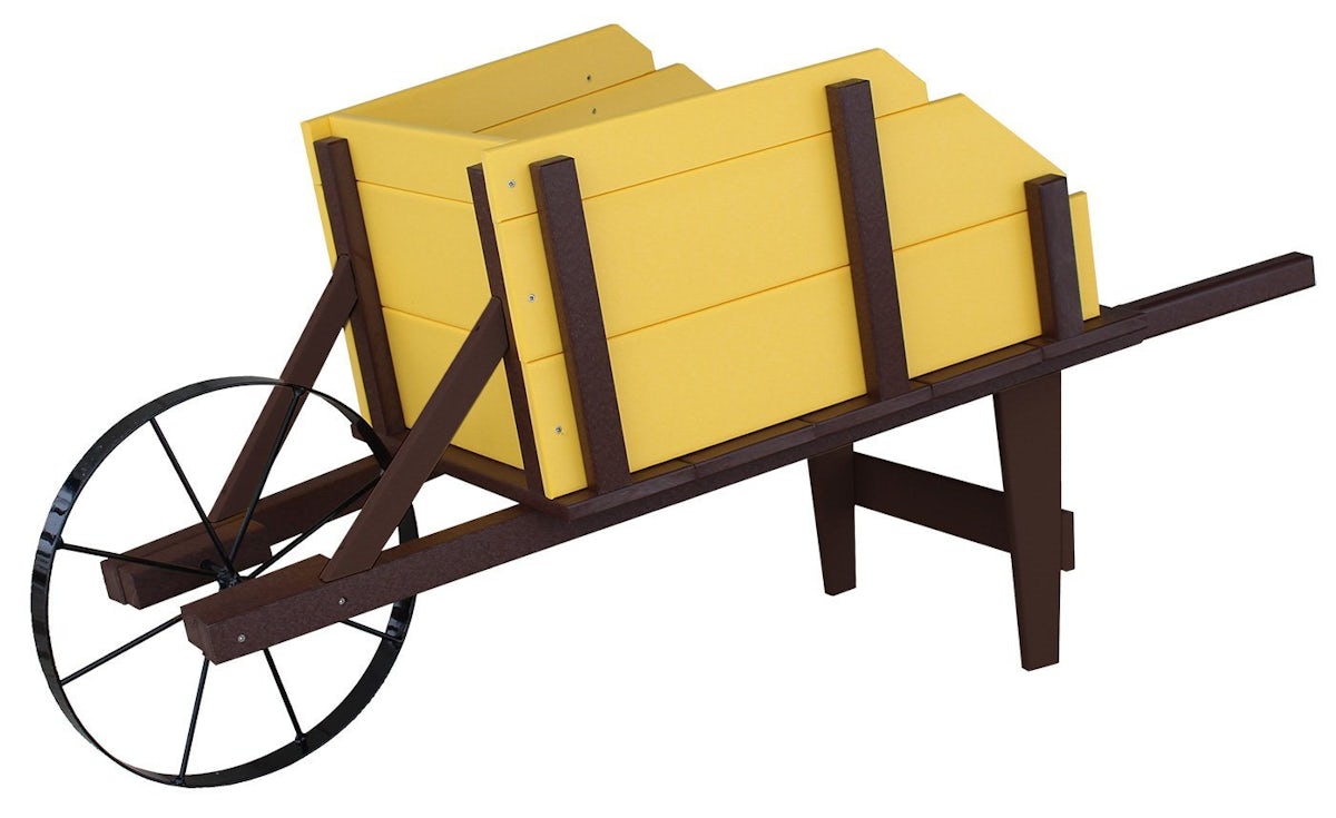 Large Garden Poly Wheelbarrow from DutchCrafters Amish Furniture