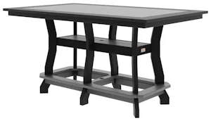 Amish Outdoor Wood and Poly Dining Tables from DutchCrafters Amish