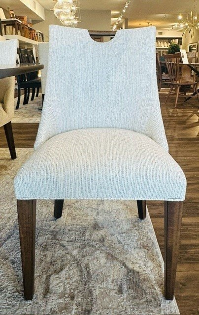 Modern Upholstered Dining Chair with Handle Back from DutchCrafters
