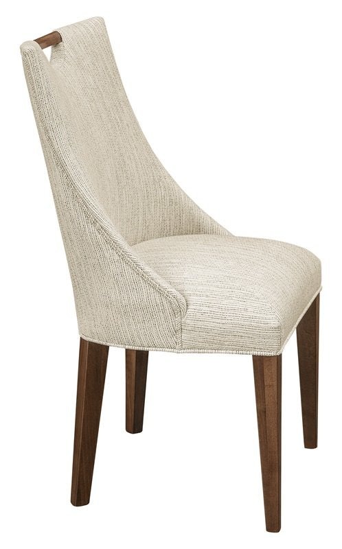 Modern Upholstered Dining Chair with Handle Back from DutchCrafters