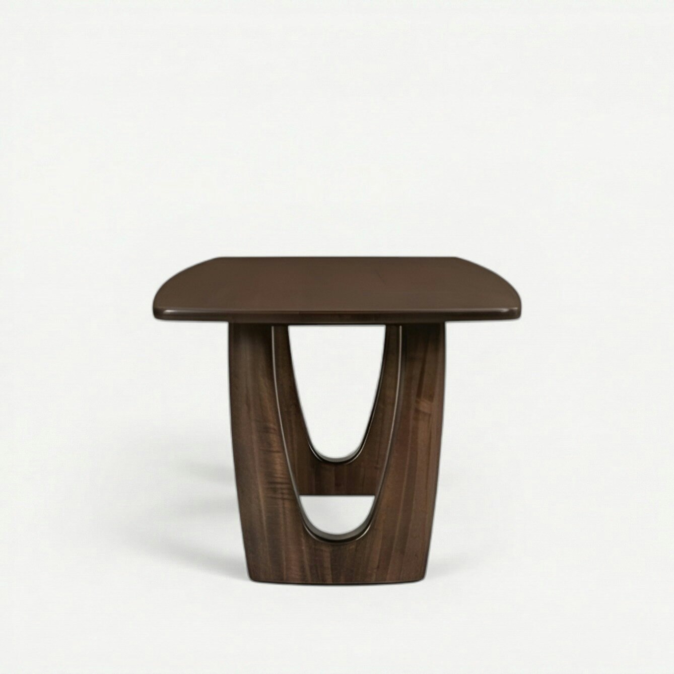 Modern Extendable Table with Arched Trestle Base | Amish Made Dining