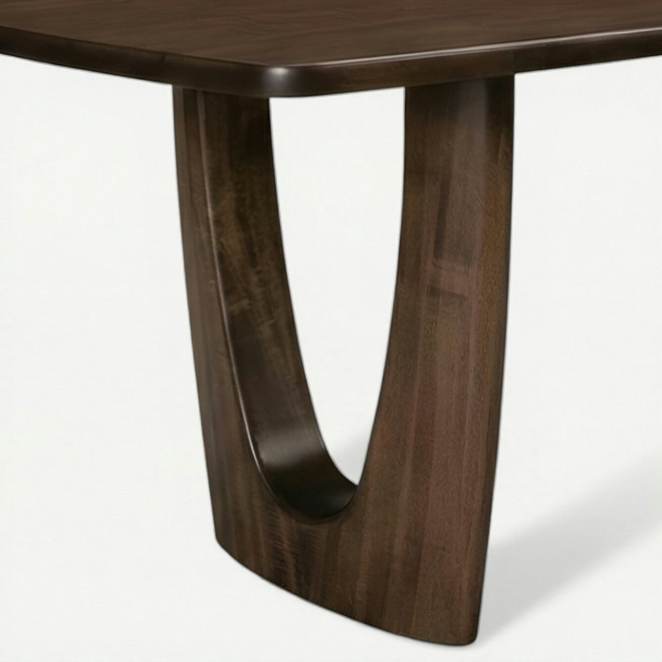 Modern Extendable Table with Arched Trestle Base | Amish Made Dining