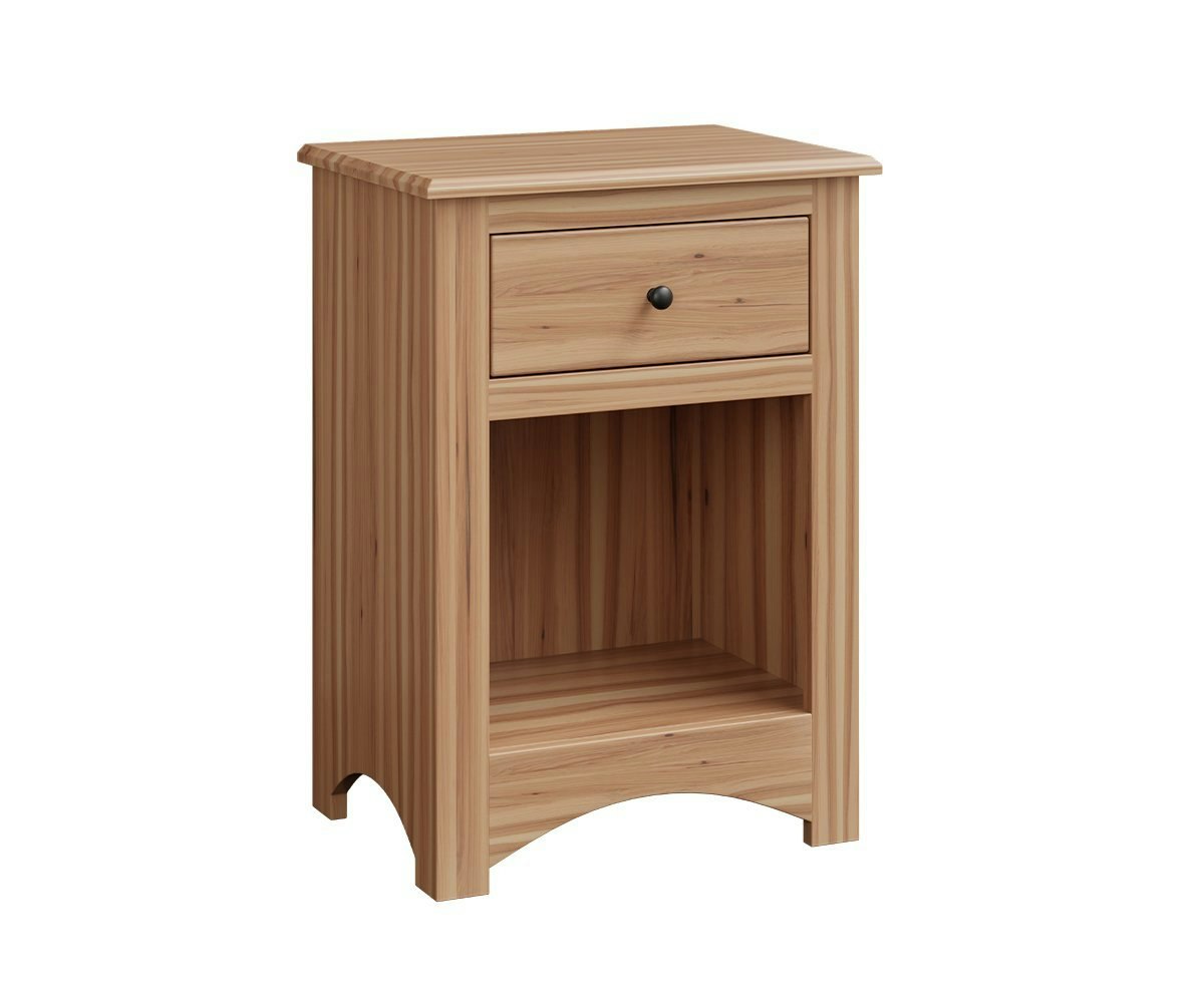 Minimalist Simple 1-Drawer Open Nightstand from DutchCrafters Amish