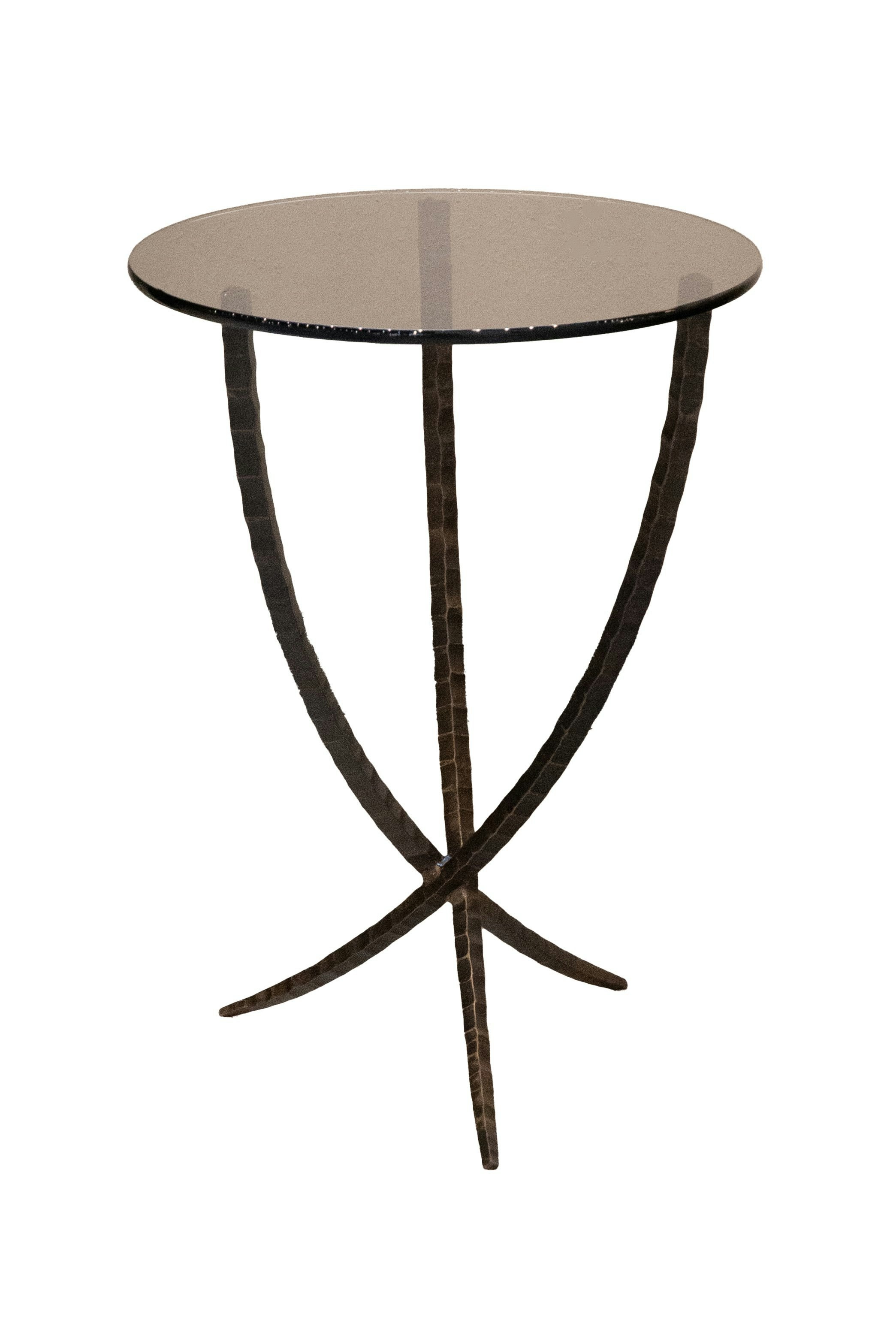 Hand Forged Contemporary Small Cocktail Table from DutchCrafters