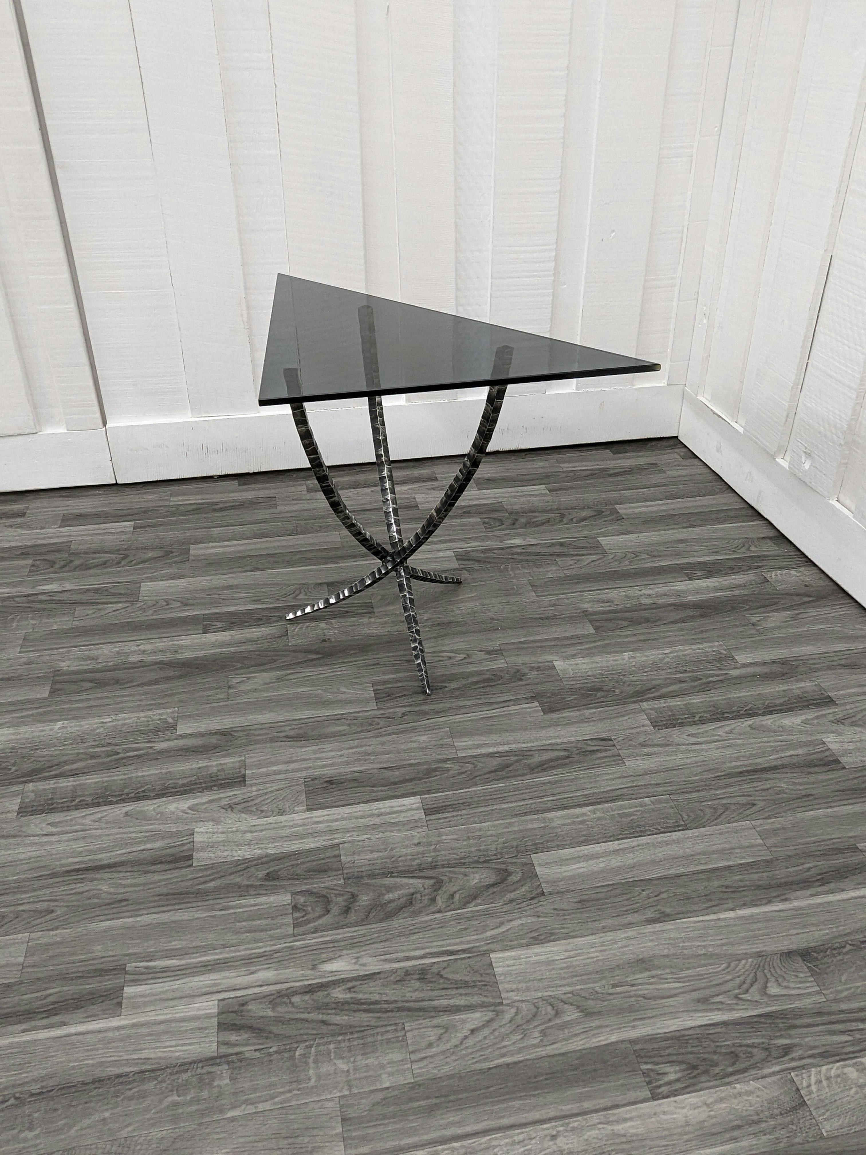 Hand Forged Contemporary Small Cocktail Table from DutchCrafters