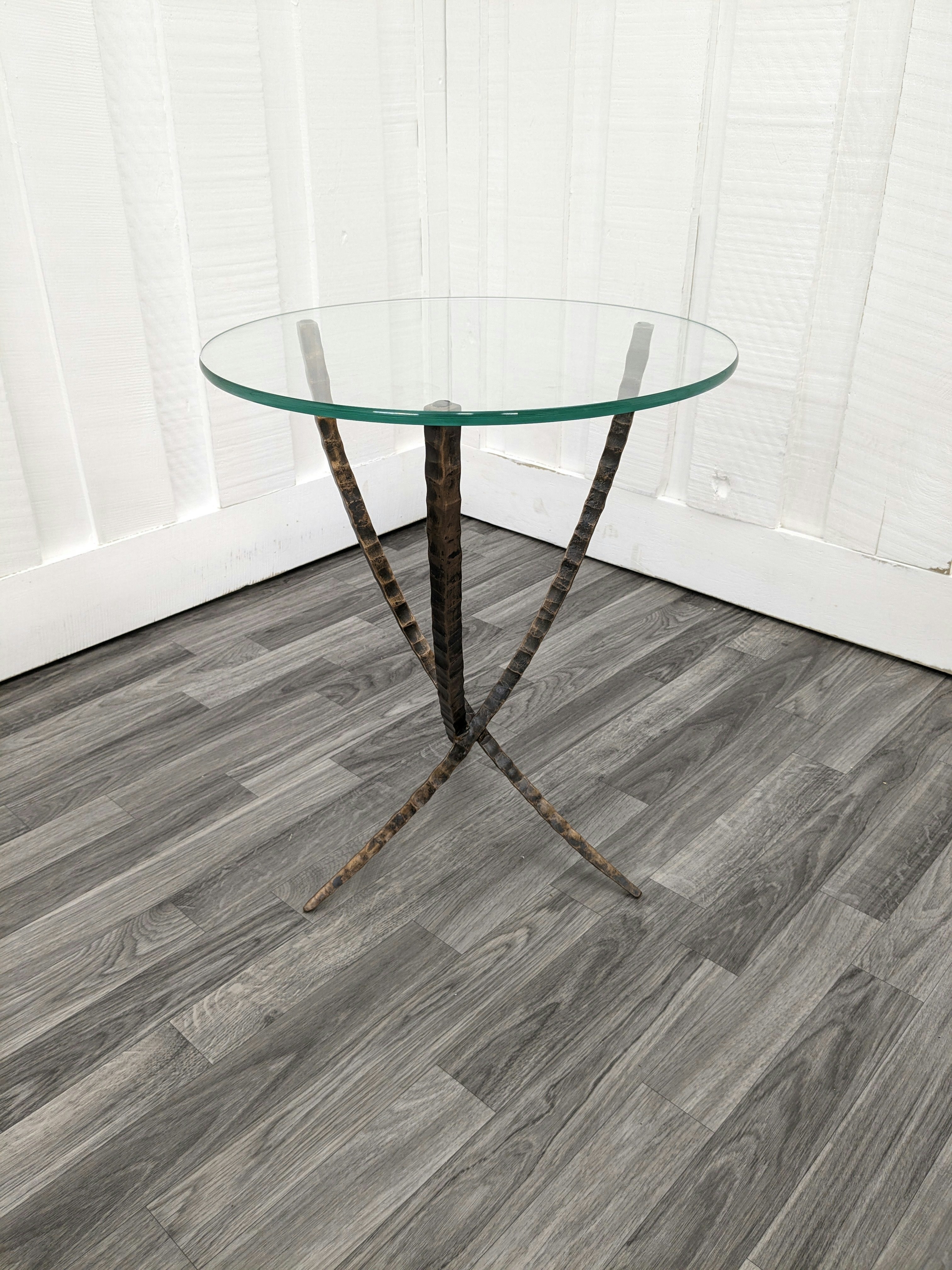Hand Forged Contemporary Small Cocktail Table from DutchCrafters