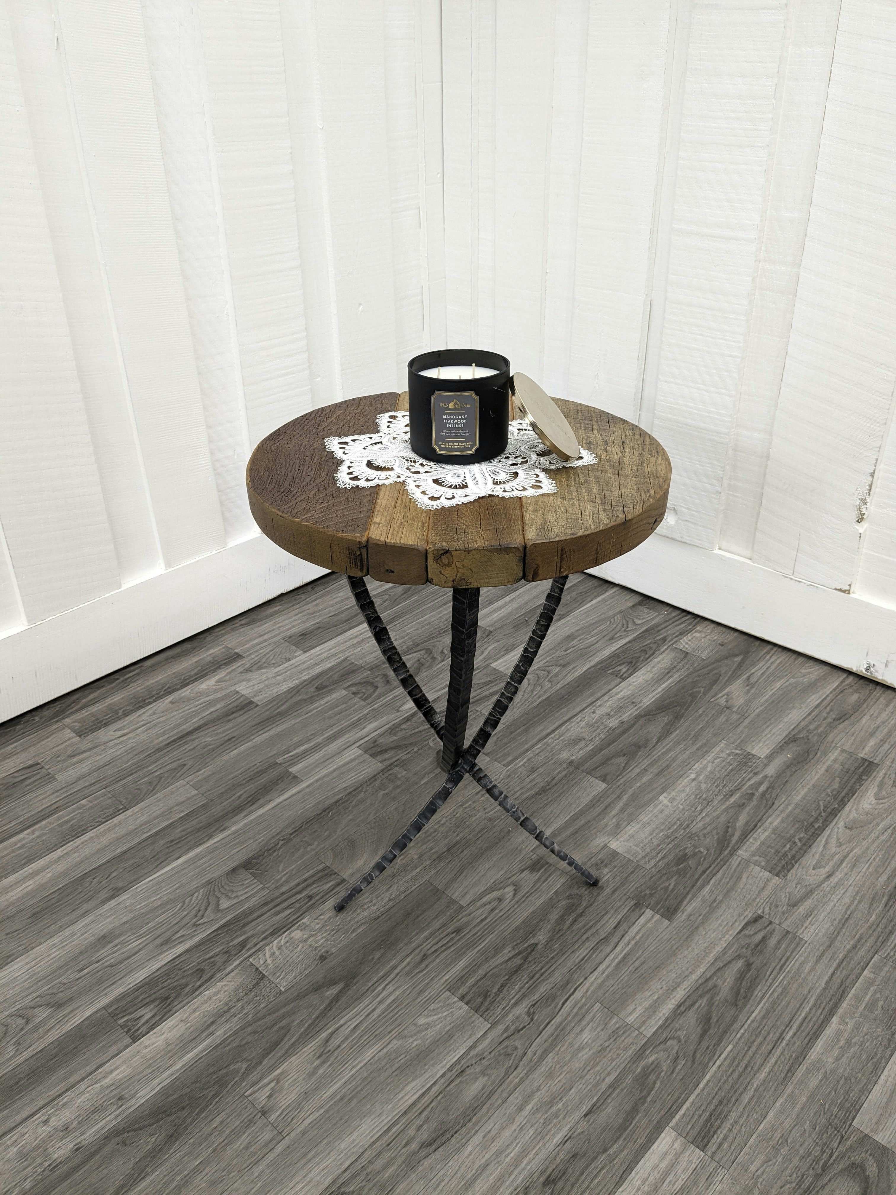 Hand Forged Contemporary Small Cocktail Table from DutchCrafters