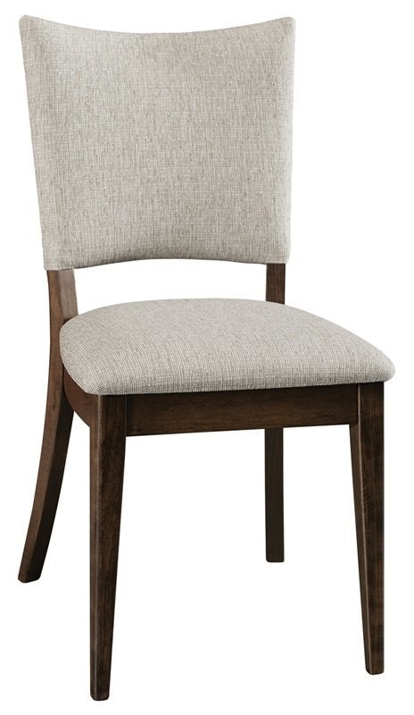 Contemporary Open Back Upholstered Dining Chair from DutchCrafters