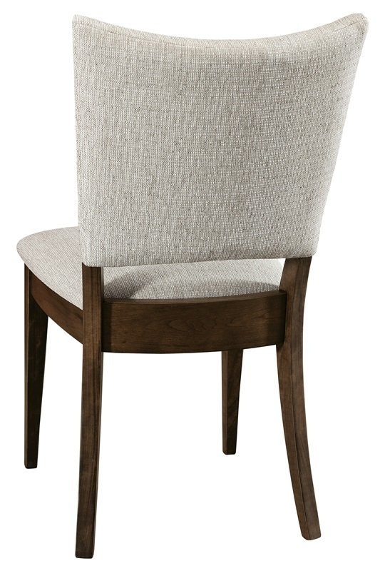 Contemporary Open Back Upholstered Dining Chair from DutchCrafters
