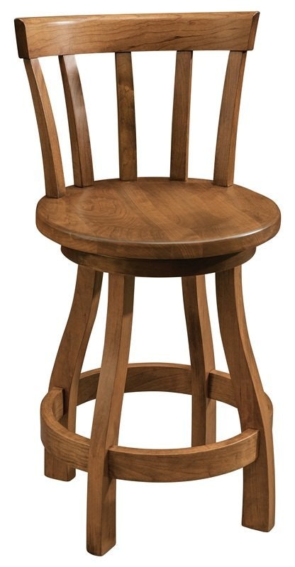Solid Wood Kitchen Counter and Bar Stool - Amish Handcrafted