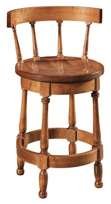 Amish Bar Stools, Solid Wood Counter Stools, and Kitchen Stools