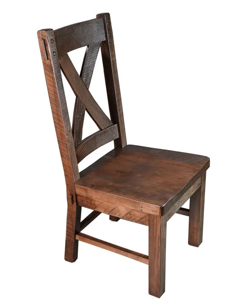 Rough Cut Maple Dining Chair with Optional Arms | DutchCrafters