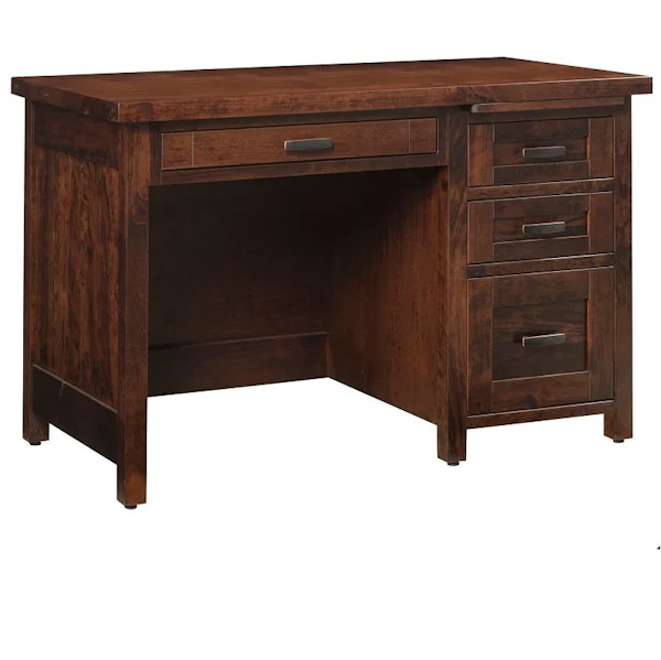 Amish Solid Wood Pedestal Desks for Home or Office | DutchCrafters