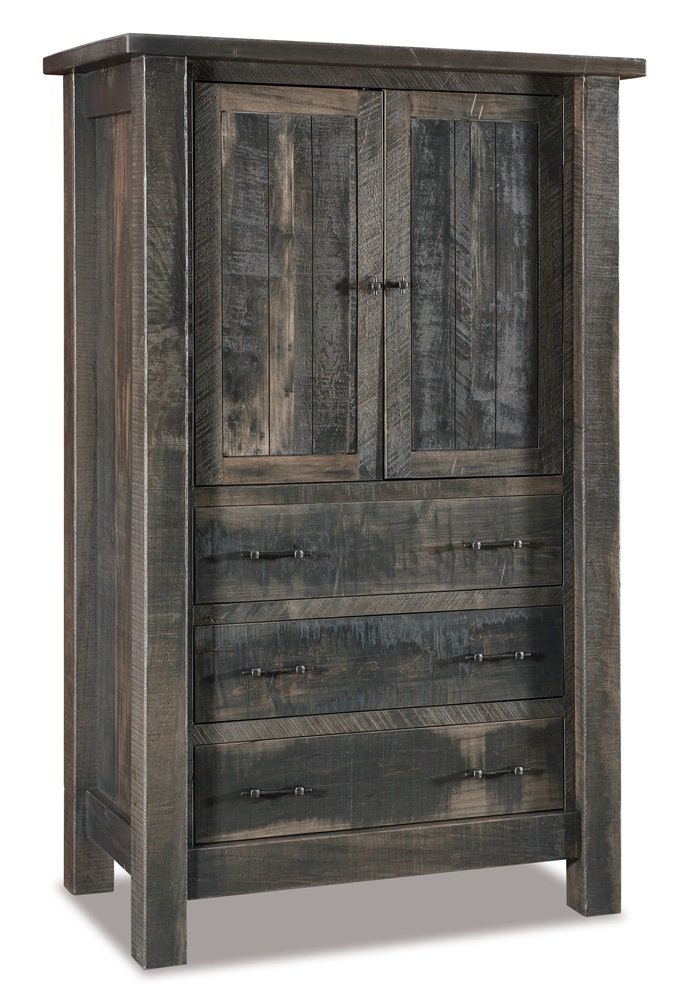 Dutton Rustic 2-Door Armoire from DutchCrafters Amish Furniture