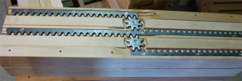 Double Equalizer Pedestal Table Slide from DutchCrafters Amish