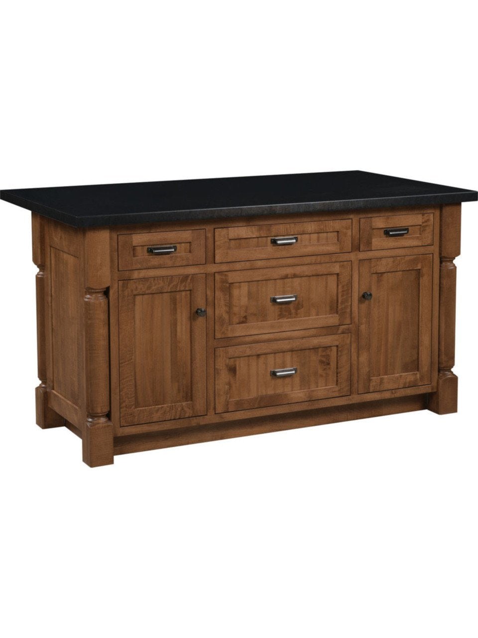 Luxury Amish Kitchen Island | Solid Wood Freestanding Kitchen Islands